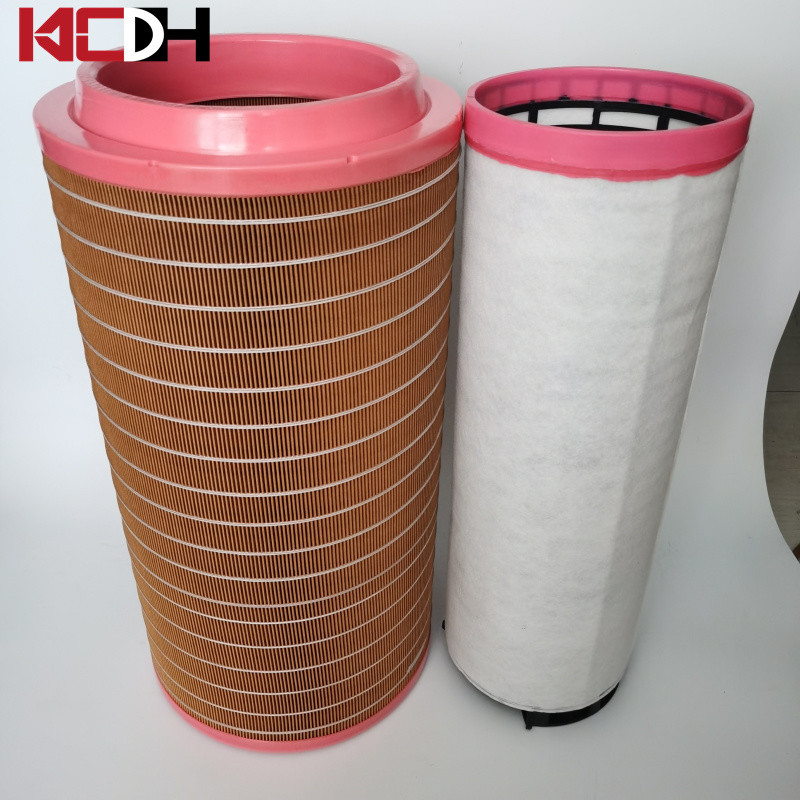 Filter Udara Bulat Mann 5 Inch C25710 245-6375 245-6376 Elemen filter udara